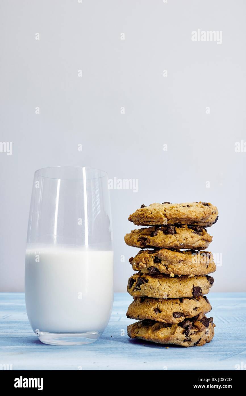 A studio photo of choc chip biscuits Stock Photo - Alamy