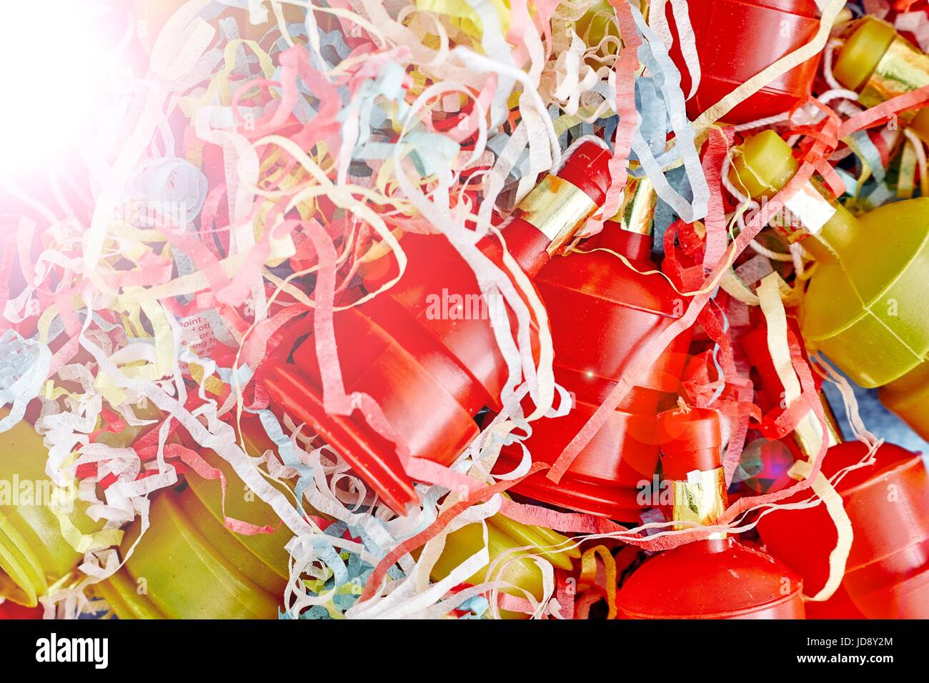 A studio photo of party poppers Stock Photo - Alamy