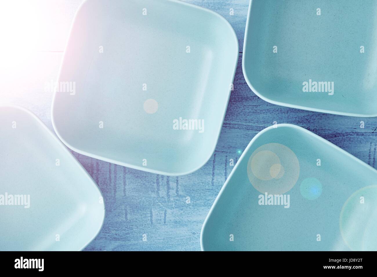 A studio photo of a matte finish square bowl Stock Photo - Alamy