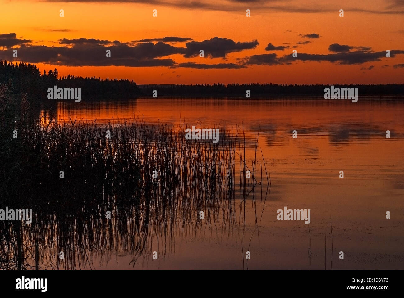 Lakeshore moody sunset hi-res stock photography and images - Alamy