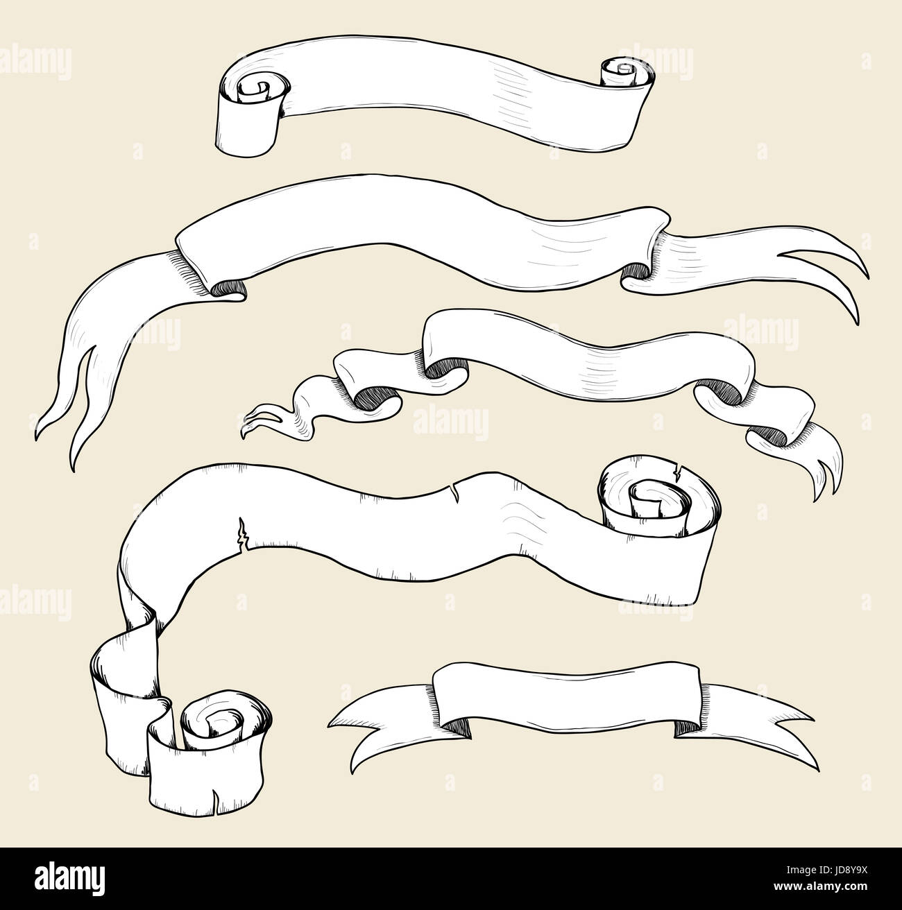 Torn ribbons hi-res stock photography and images - Alamy