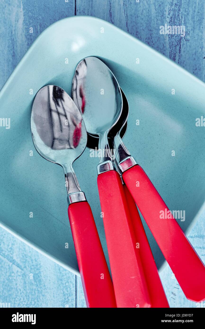 A studio image of desert spoons Stock Photo - Alamy