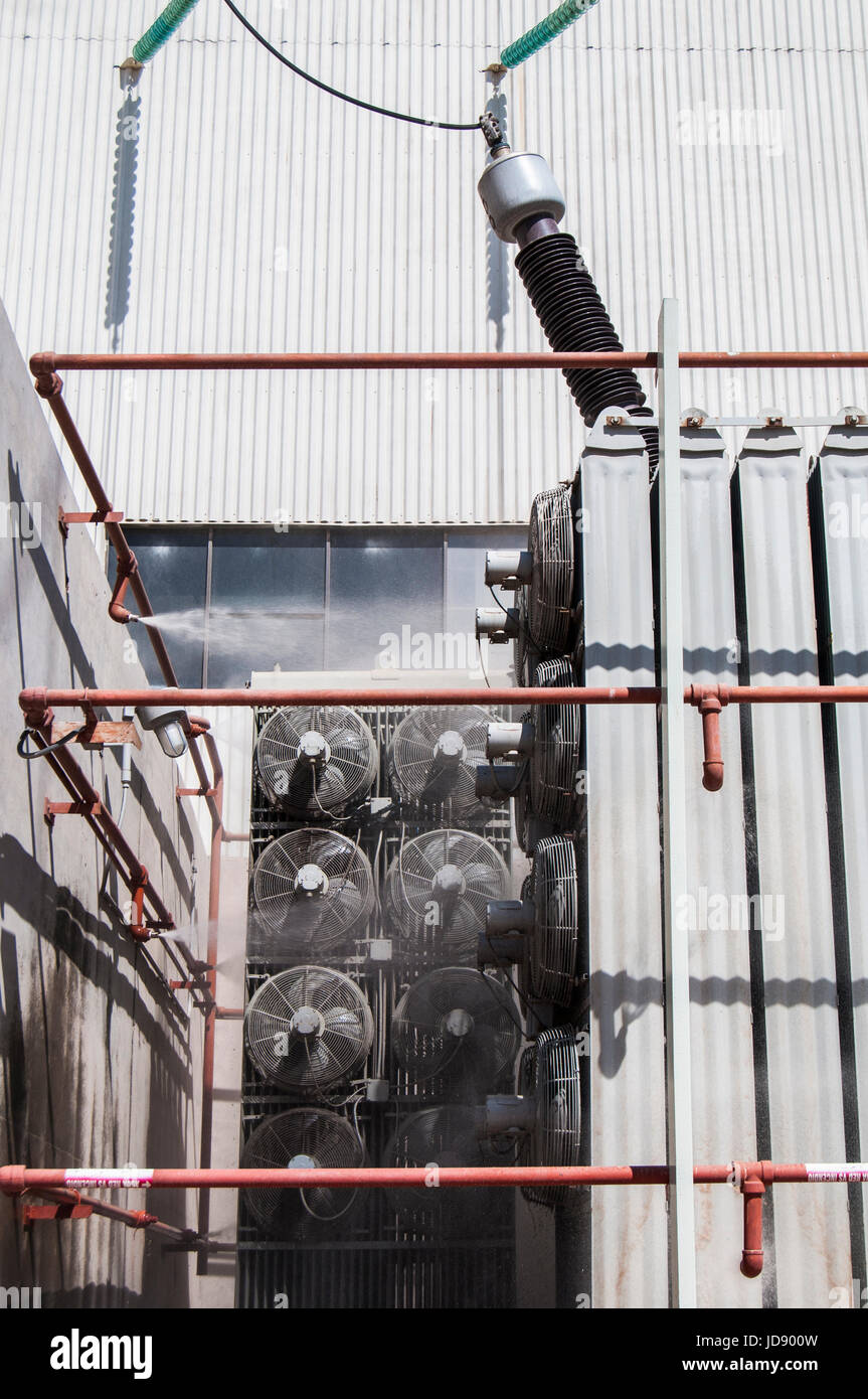 110 MVA Power transformer Fire Protection System Test, During ...