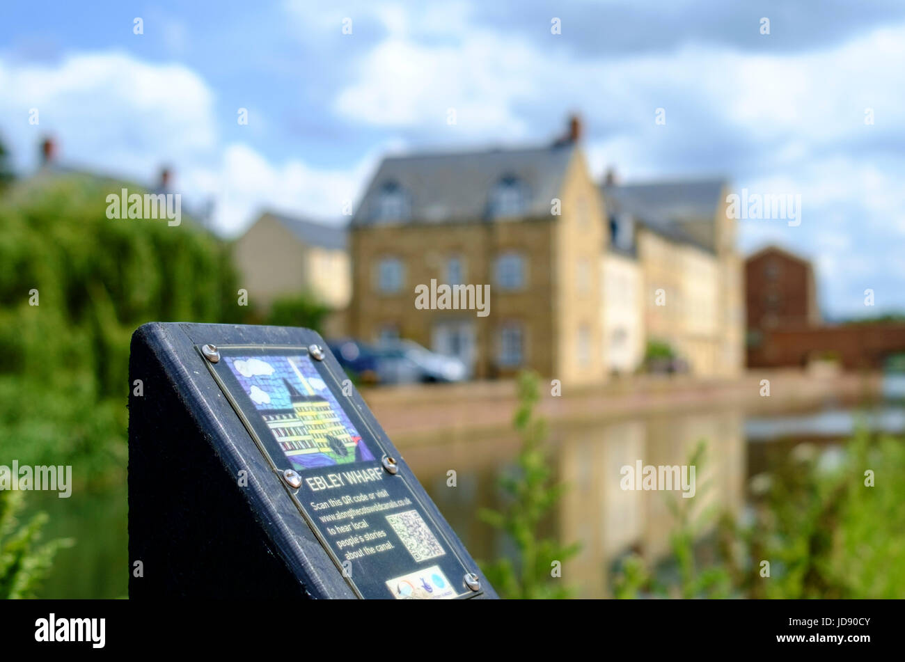The Canal at Stroud, Ebley Mill Gloucestershire UK Stock Photo - Alamy