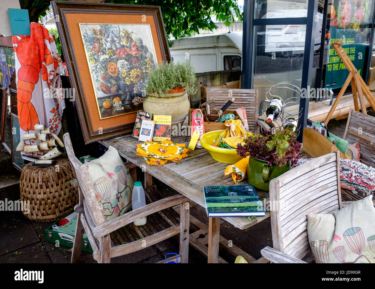 Walcot Street antique Market Bath somerset England UK Stock Photo - Alamy