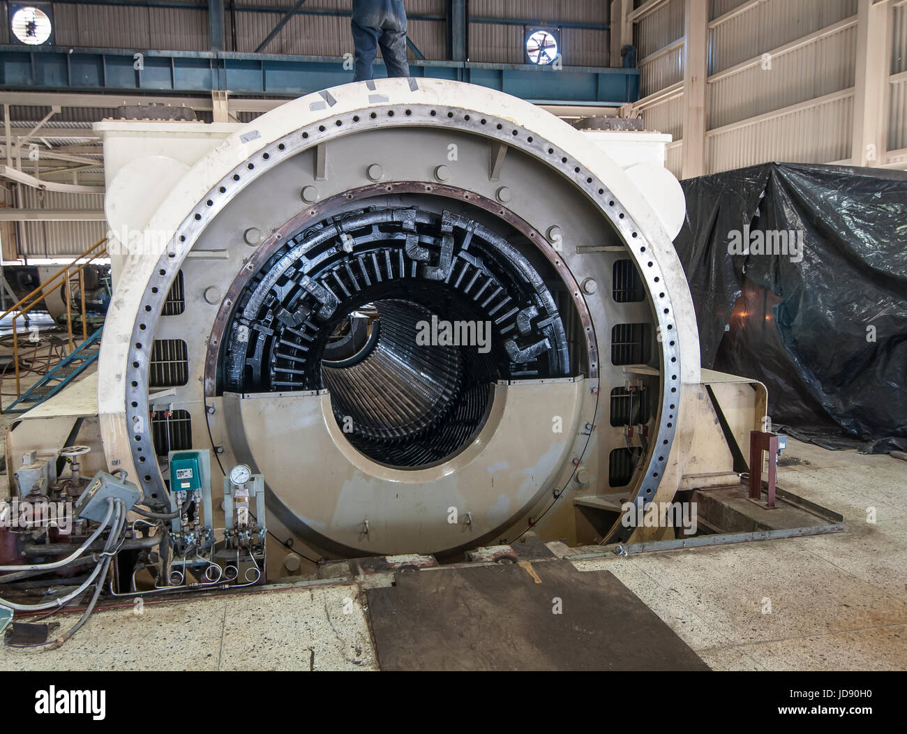 110 mw generator stator maintenance job in geothermal power plant CERRO ...