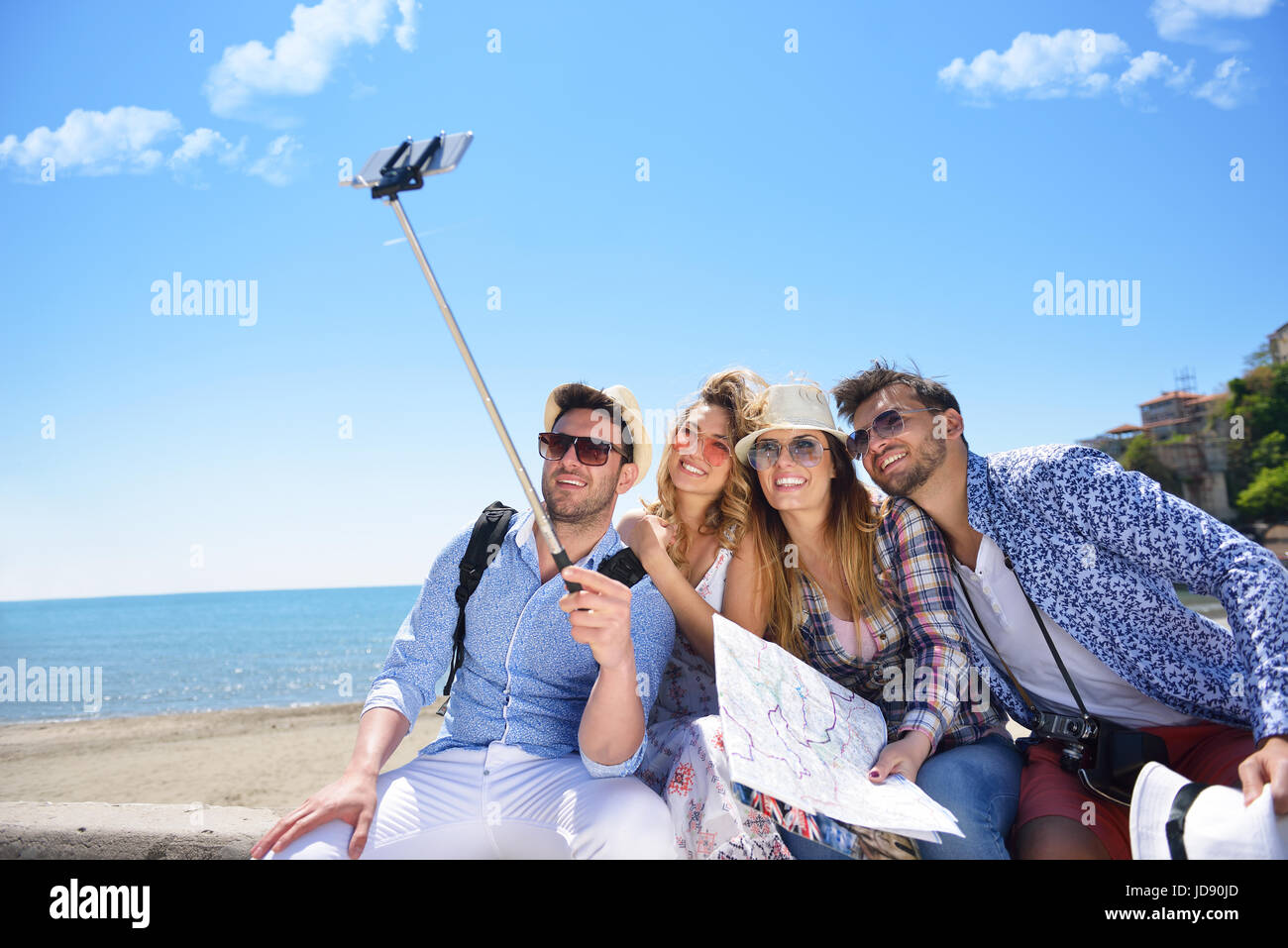 tourism, travel, people, leisure and technology concept Stock Photo - Alamy