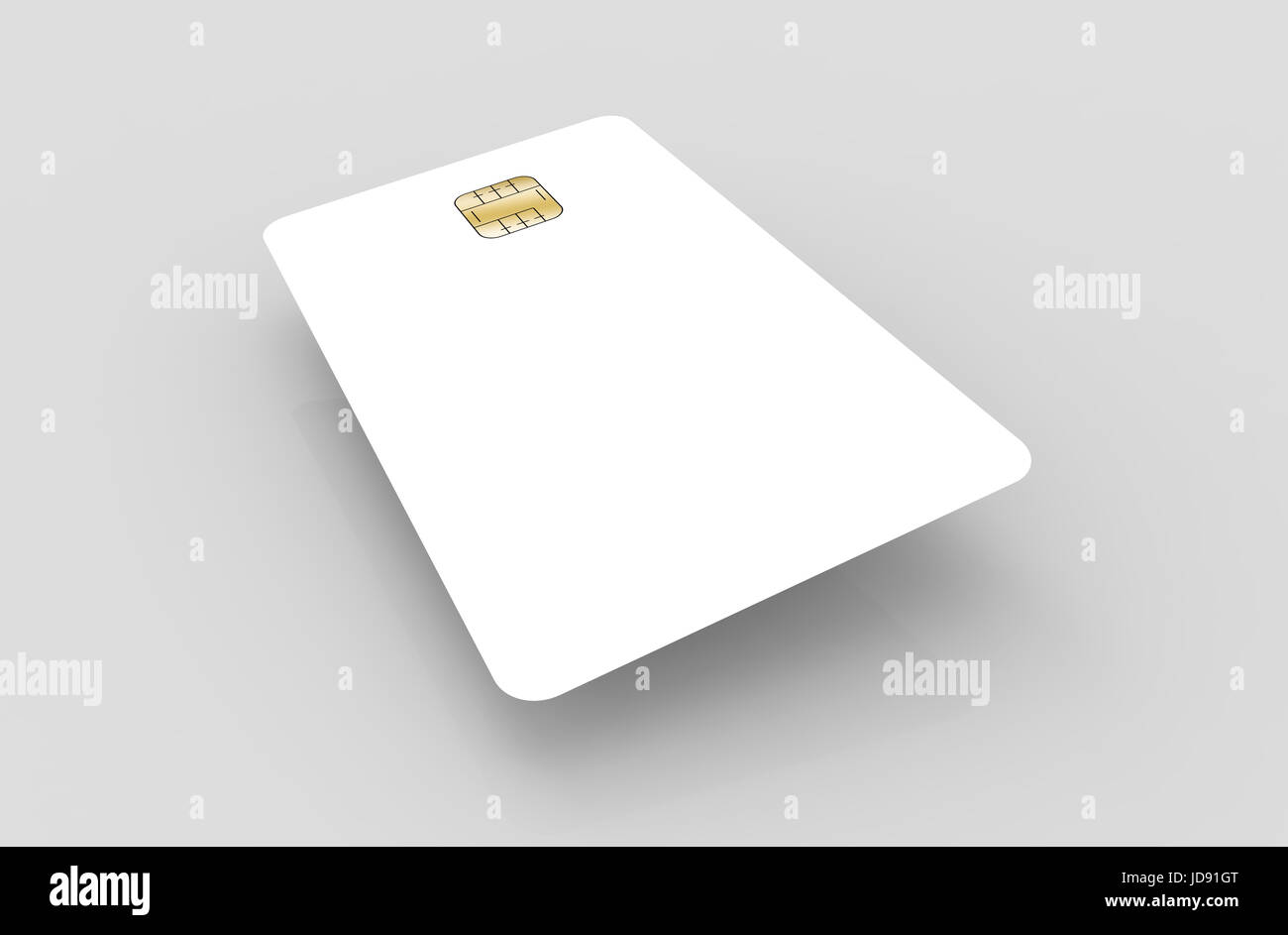tilt blank chip card for design uses, isolated light gray background ...