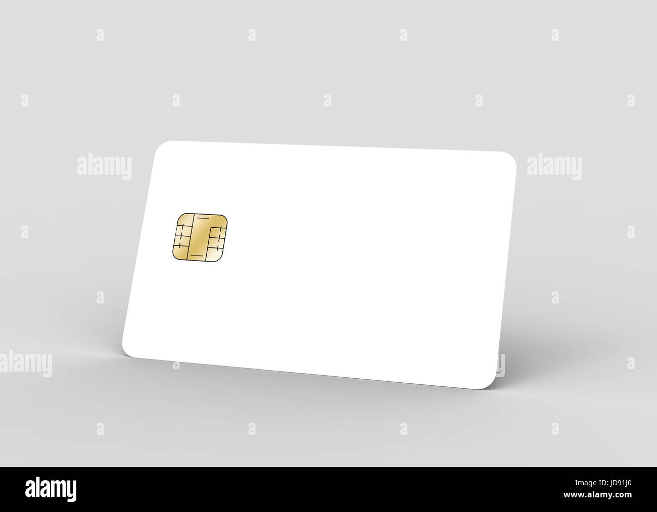 tilt blank chip card for design uses, isolated light gray background ...