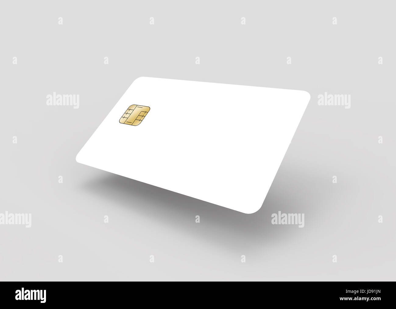 tilt blank chip card for design uses, isolated light gray background ...
