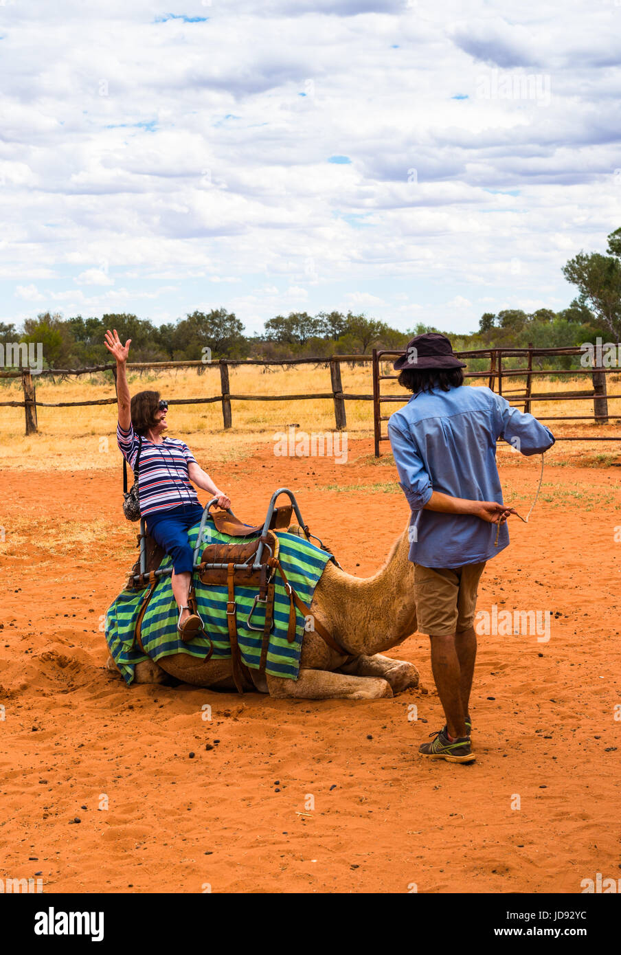 Riding camel at australia hi-res stock photography and images - Alamy