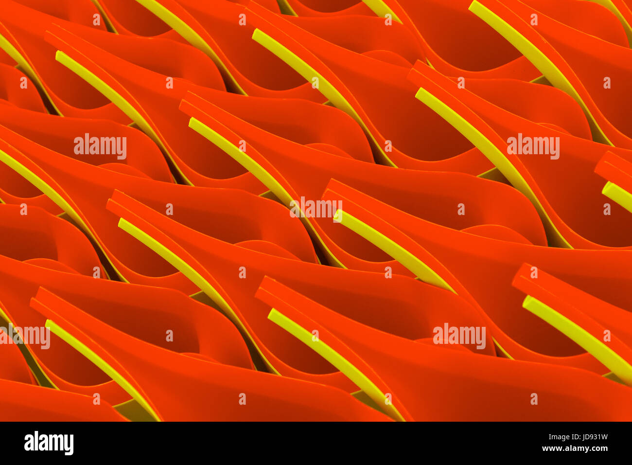 Stacked watering cans, selection of two bright colors Stock Photo - Alamy