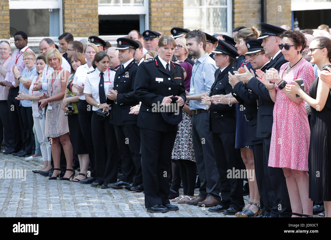London Fire Brigade Commissioner Dany Cotton receives applause after ...