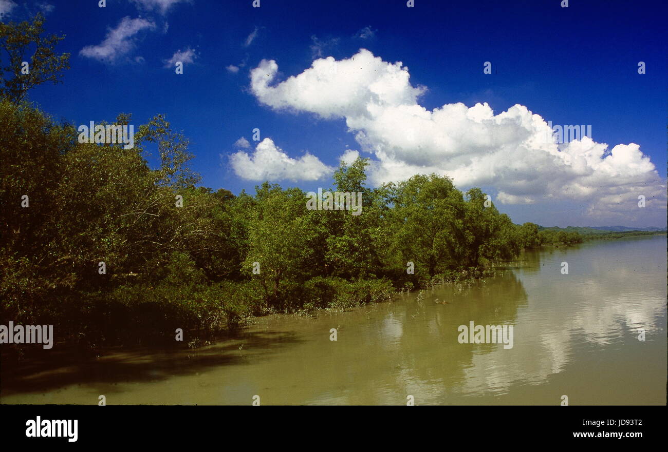 a beautiful wide view of naf river teknaf of cox bazar of bangladesh ...