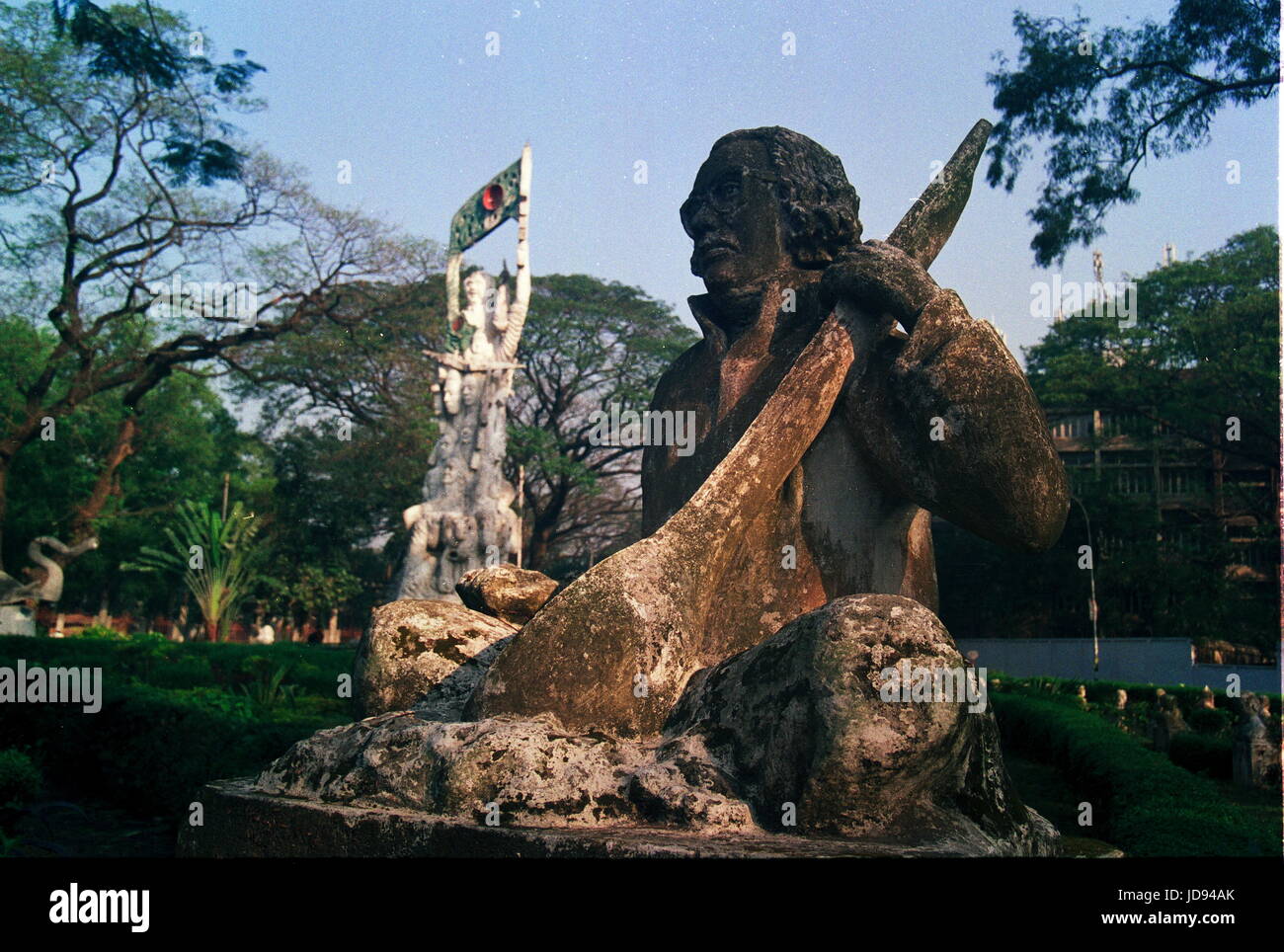 a sculpture of renowned folk lyricist and the emperor of baul fakir ...