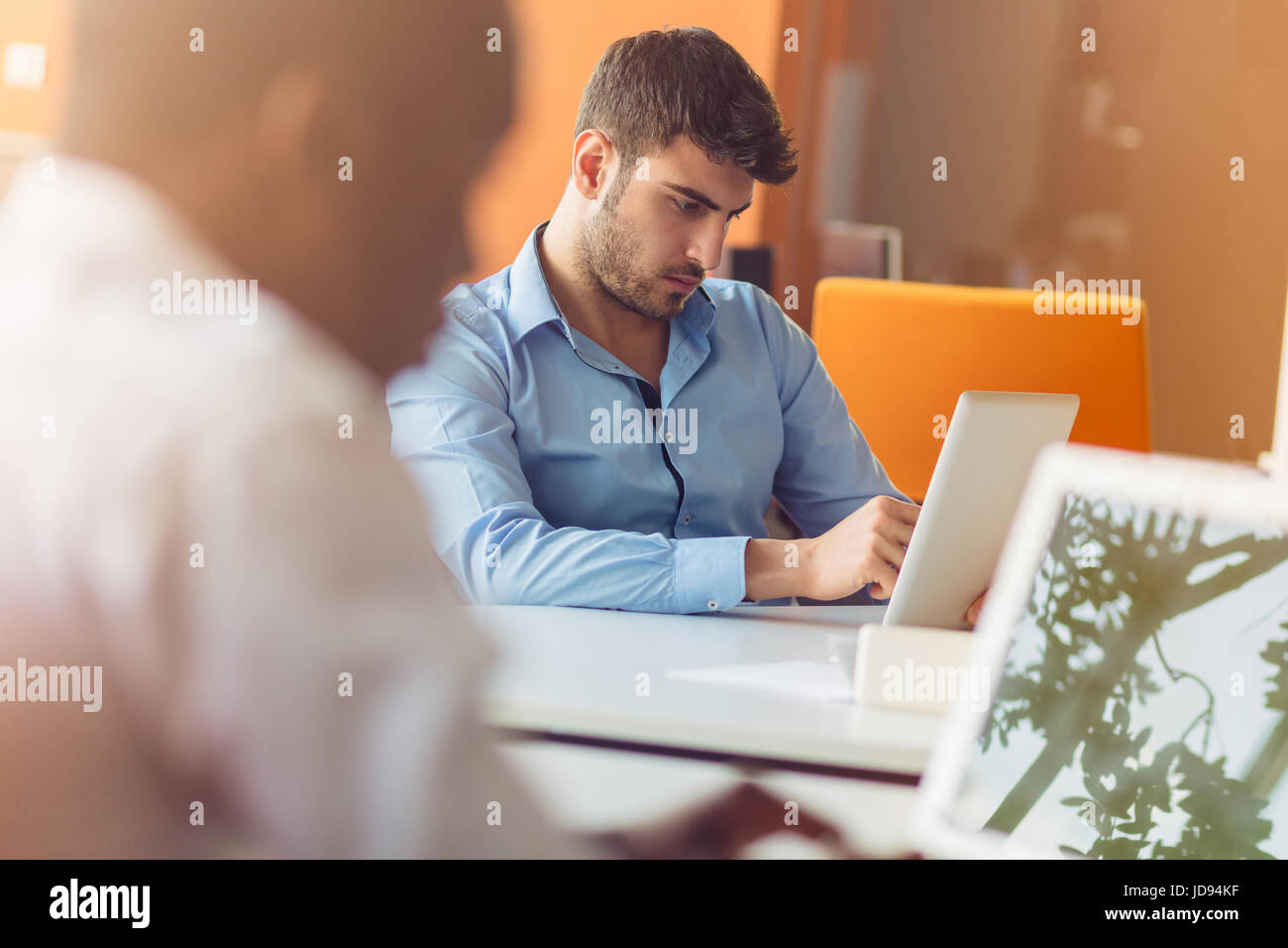 startup business people group working everyday job at modern office ...