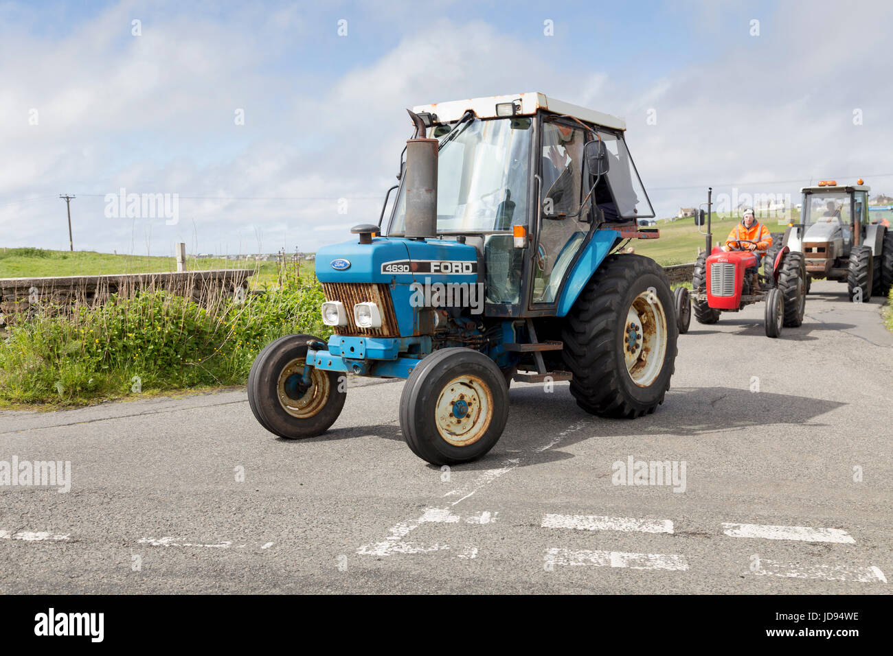 Tractors at Ness Isle of Lewis Western Isles Outer Hebrides Scotland ...