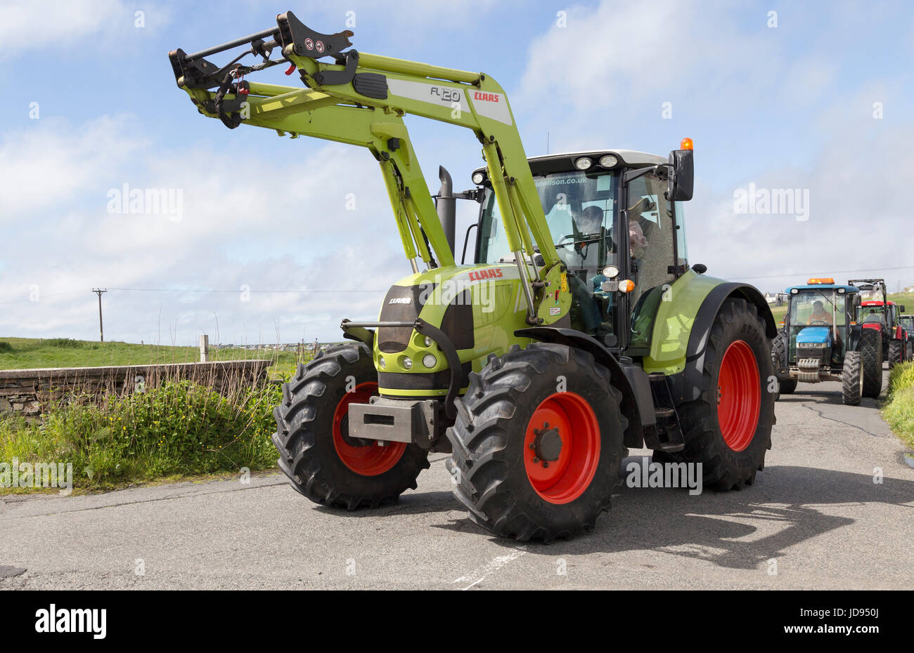 Tractors at Ness Isle of Lewis Western Isles Outer Hebrides Scotland ...