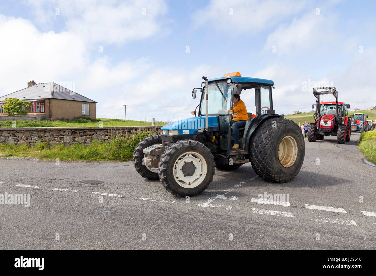 Tractors at Ness Isle of Lewis Western Isles Outer Hebrides Scotland ...