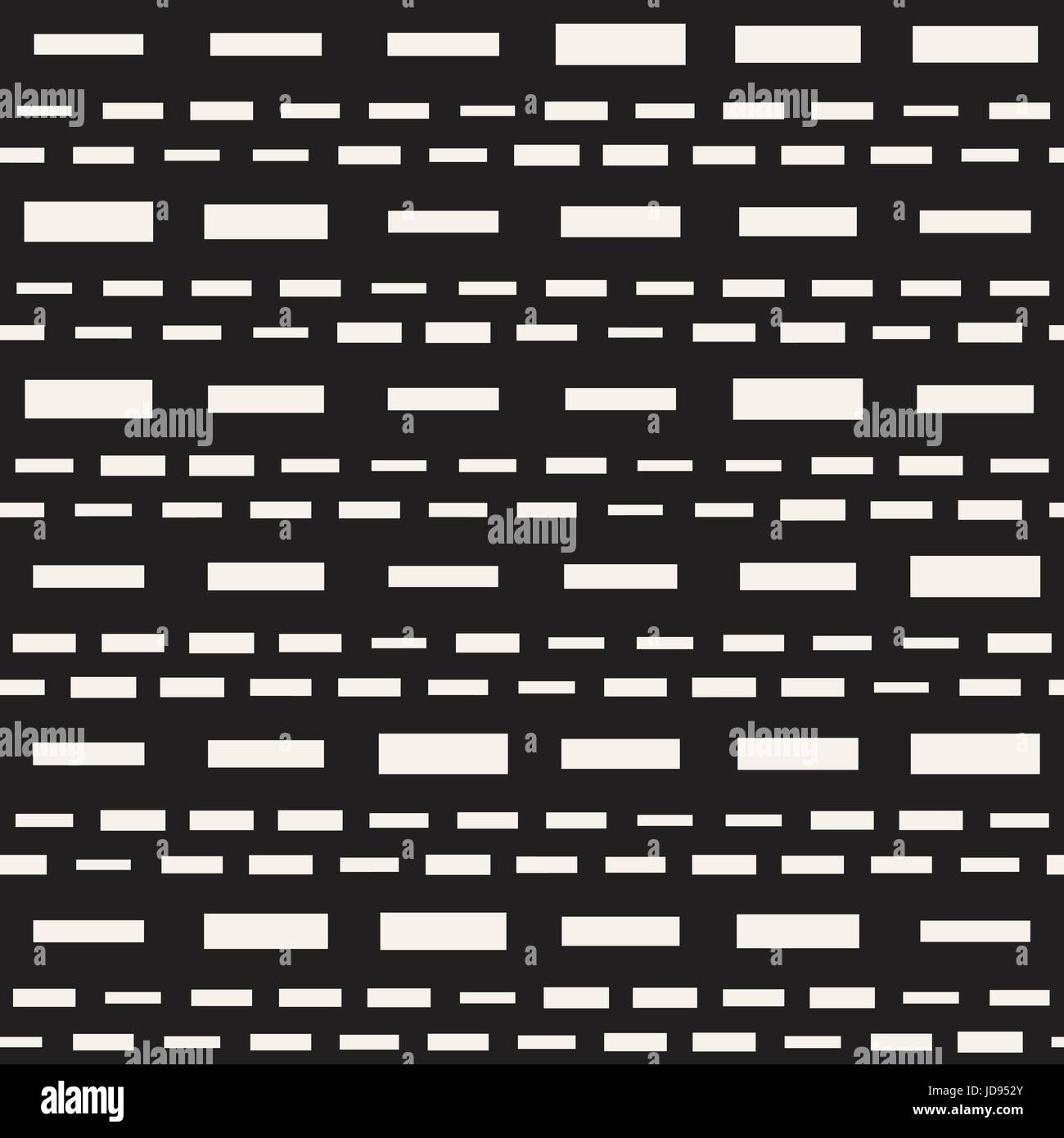 Black and White Irregular Dashed Lines Pattern. Modern Abstract Vector ...