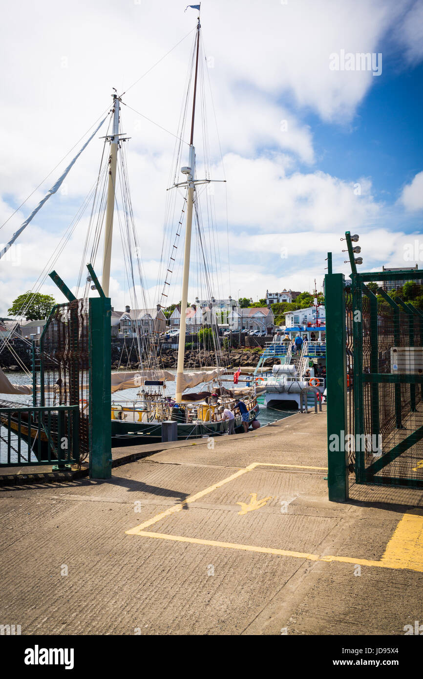 Ballycastle Harbour and Marina Stock Photo - Alamy