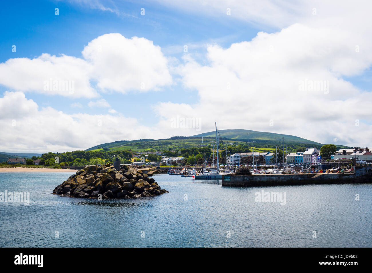 Ballycastle Harbour and Marina Stock Photo - Alamy