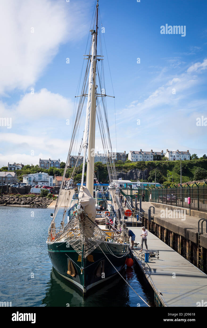 Ballycastle Harbour and Marina Stock Photo - Alamy