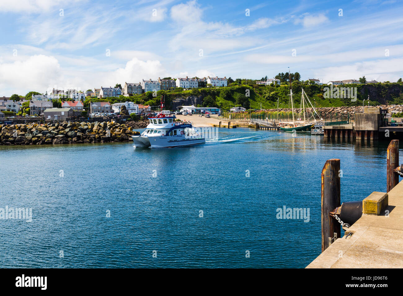 Ballycastle Harbour and Marina Stock Photo - Alamy