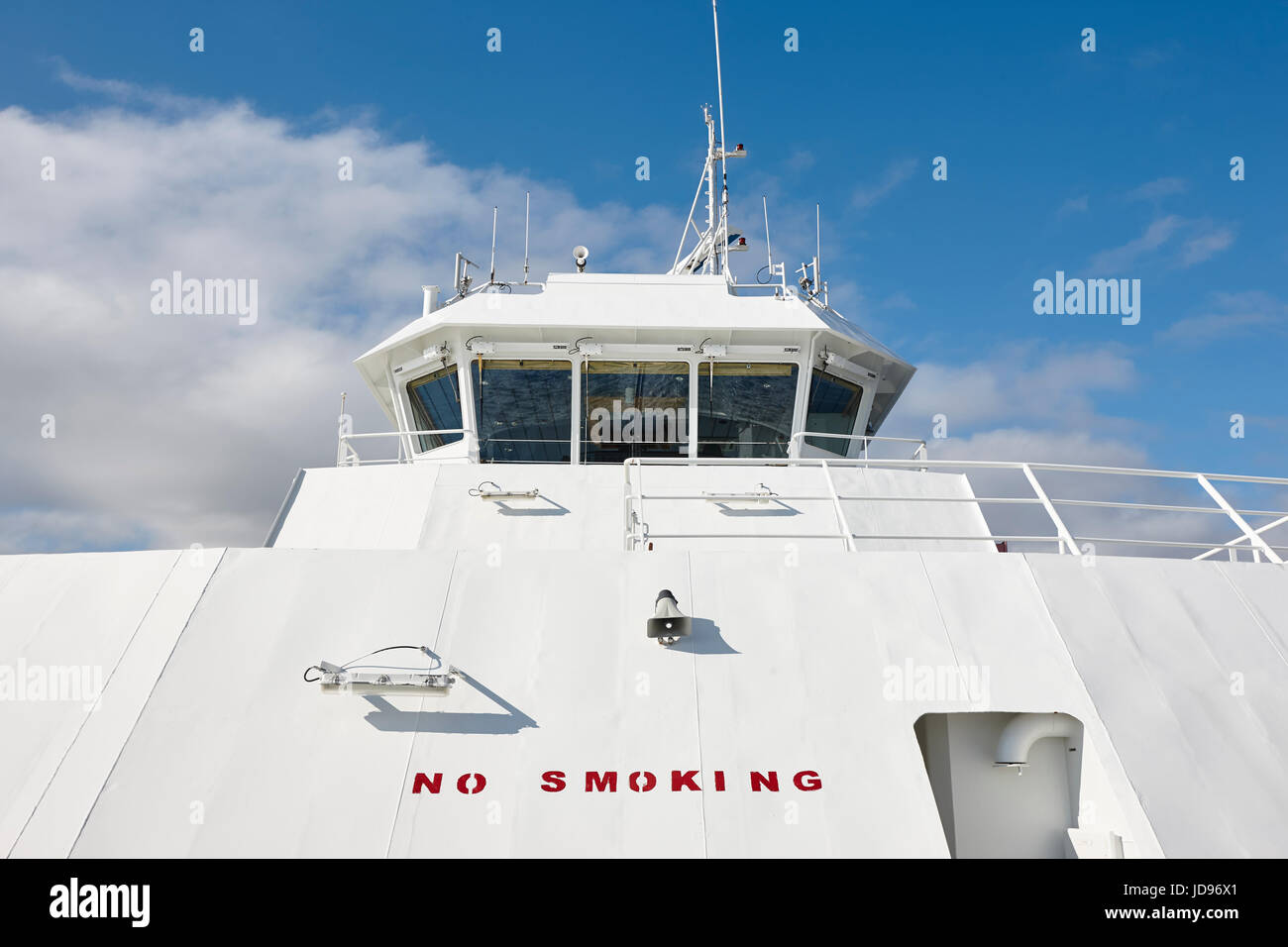 Outdoor vessel control captain bridge detail. Sea navigation background ...