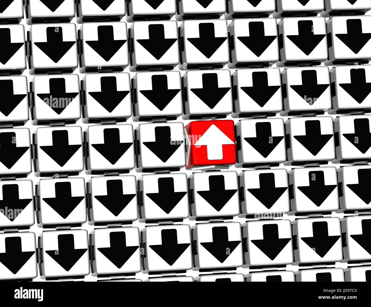 3D Sign Arrow inside arrow blocks Stock Photo - Alamy