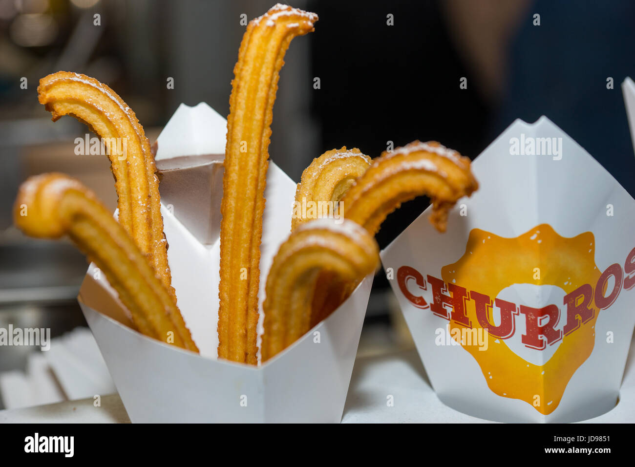 Making churros hi-res stock photography and images - Alamy