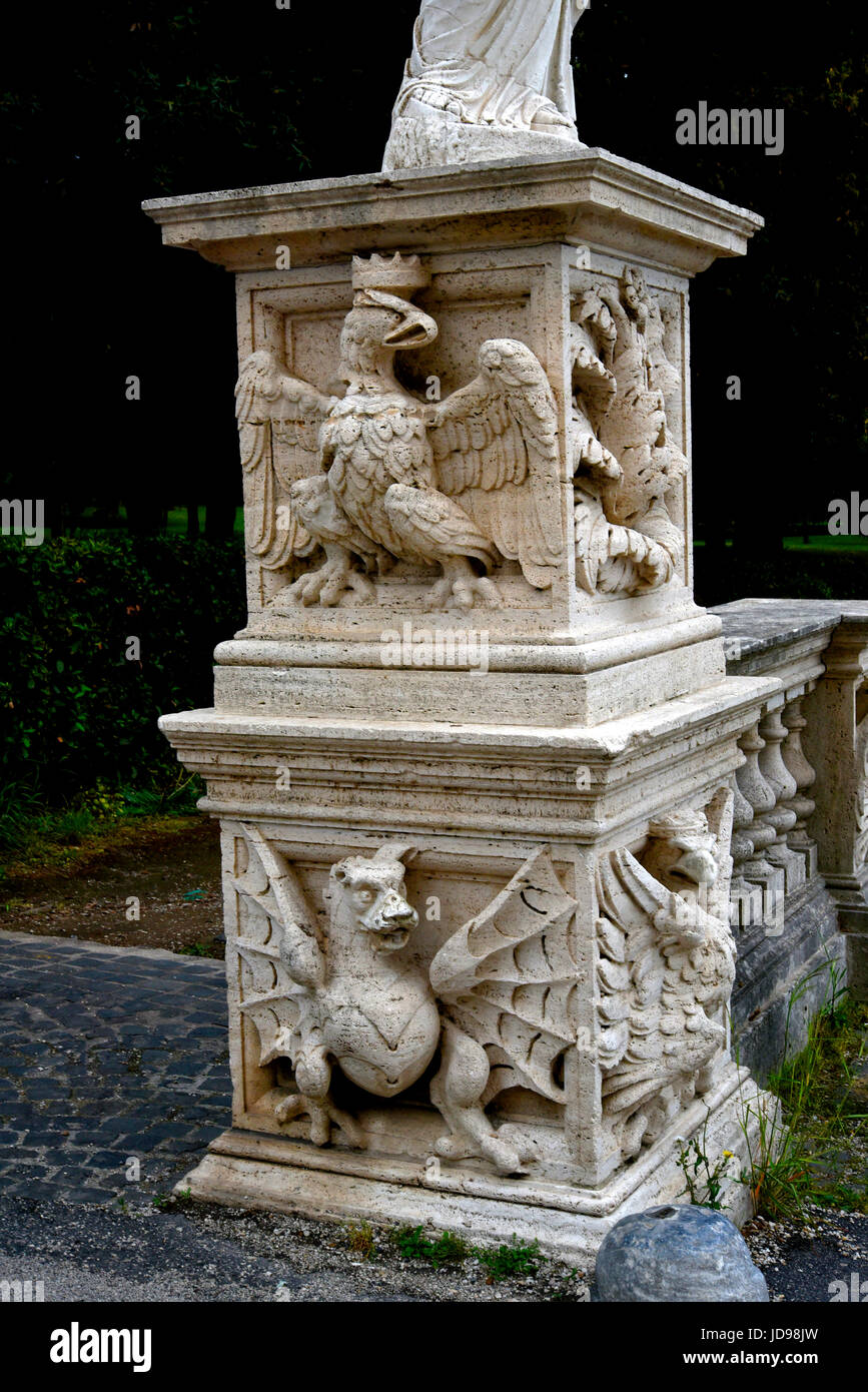 Sculptures at the Borghese Collection in Villa Borghese Rome Italy ...