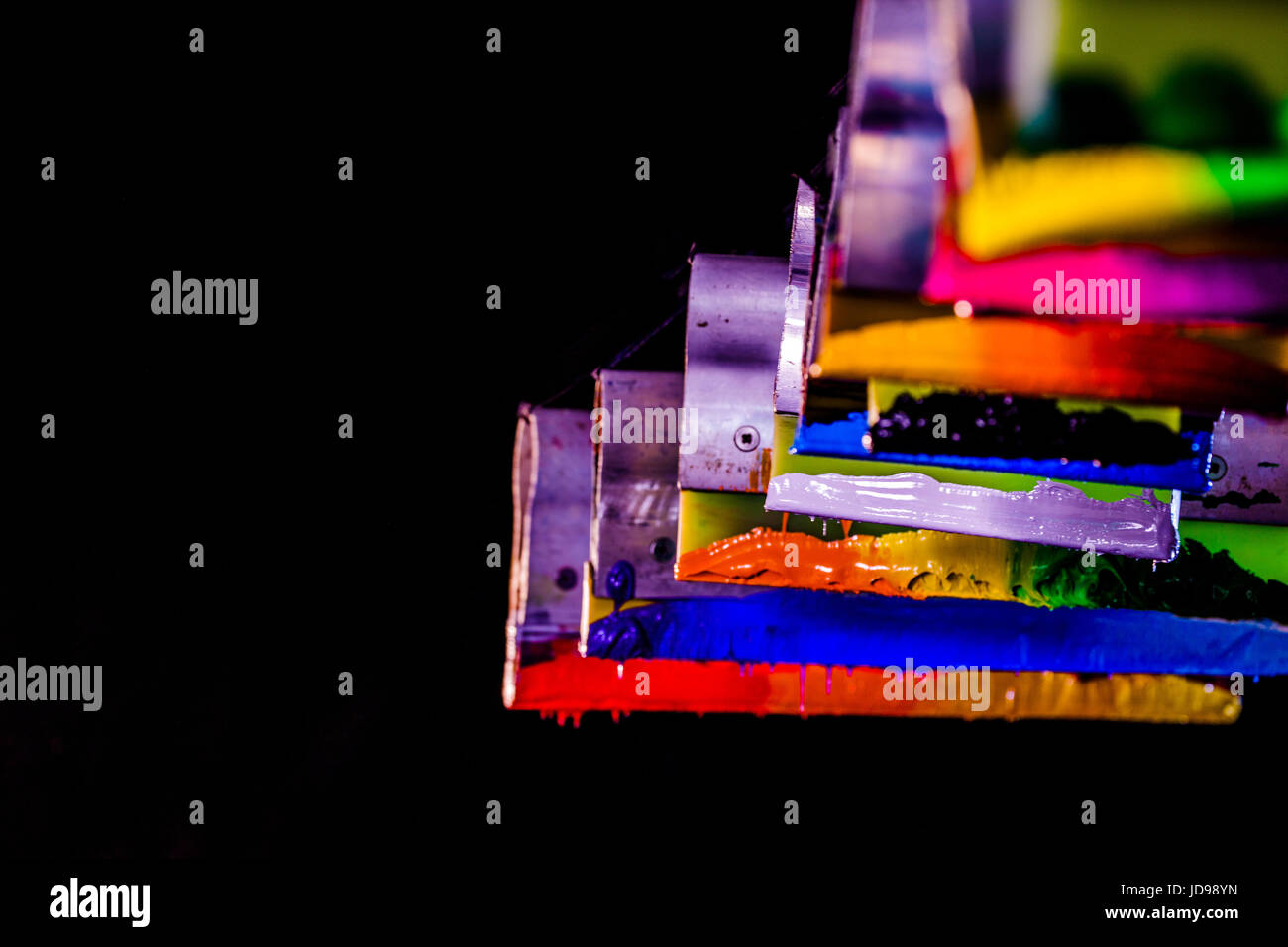 soft hand screen printing on tee shirt with blend colors by value of ...