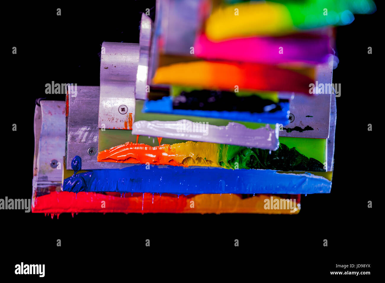 soft hand screen printing on tee shirt with blend colors by value of ...