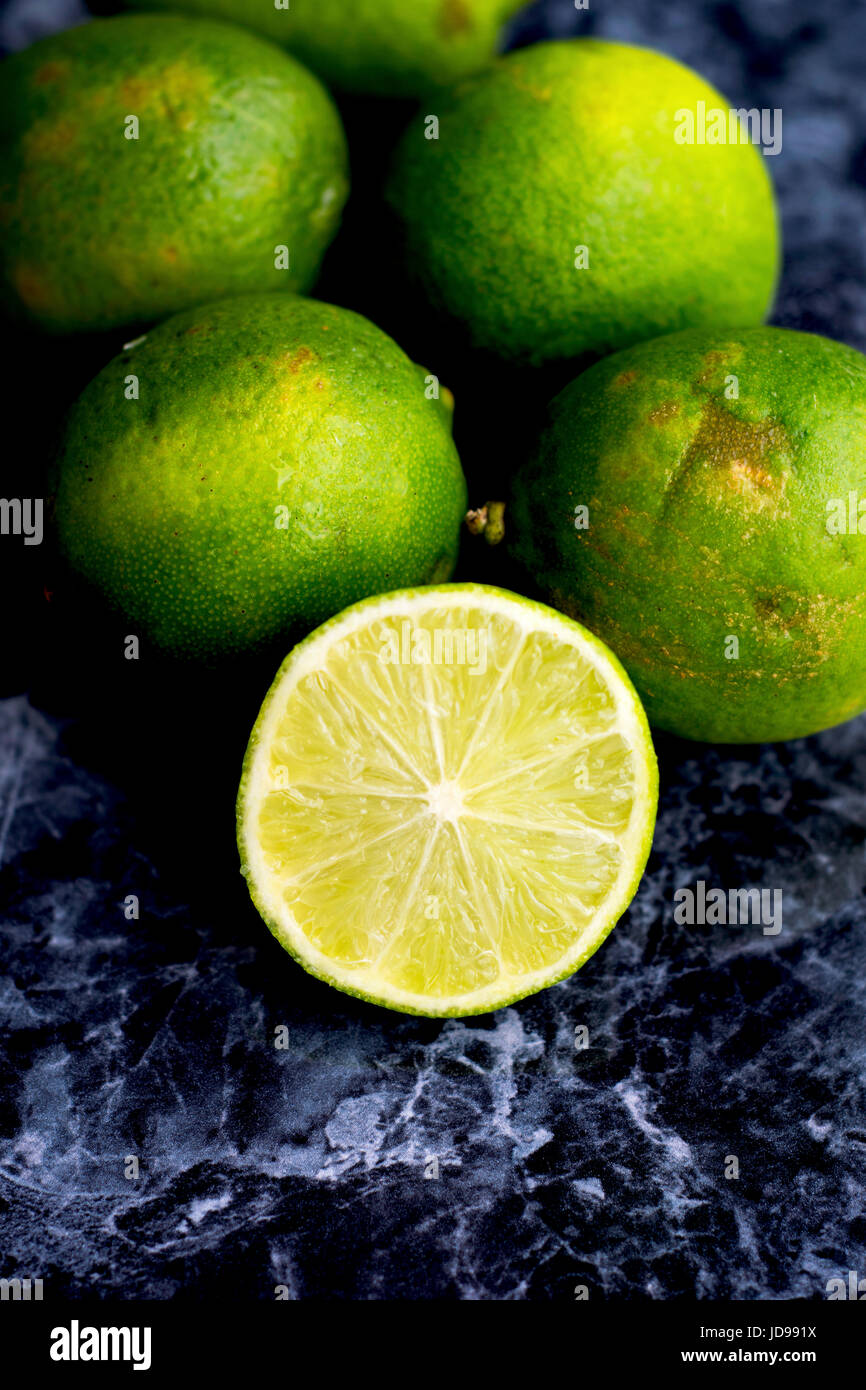 Fresh limes perfect for summer cooking and drinks Stock Photo - Alamy