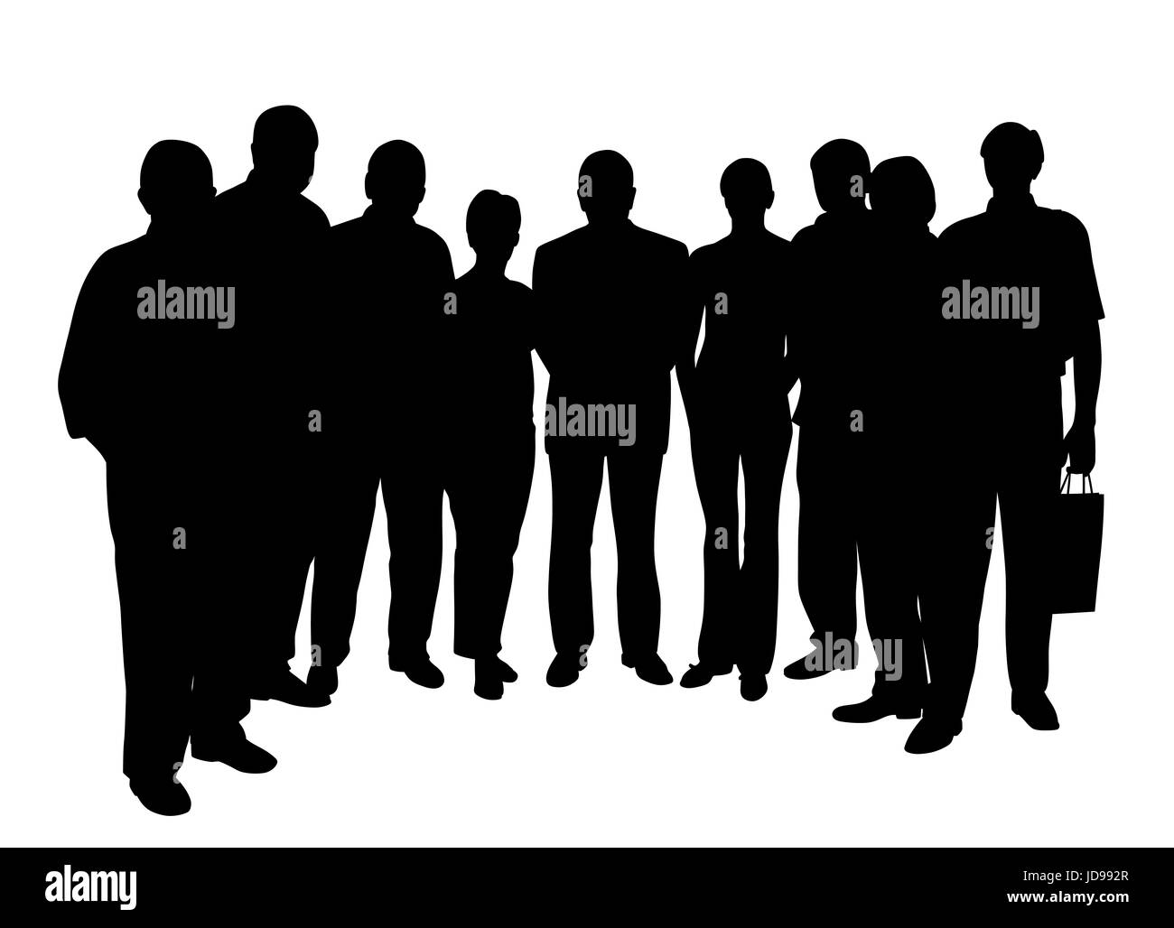 Successful business women team posing Black and White Stock Photos ...