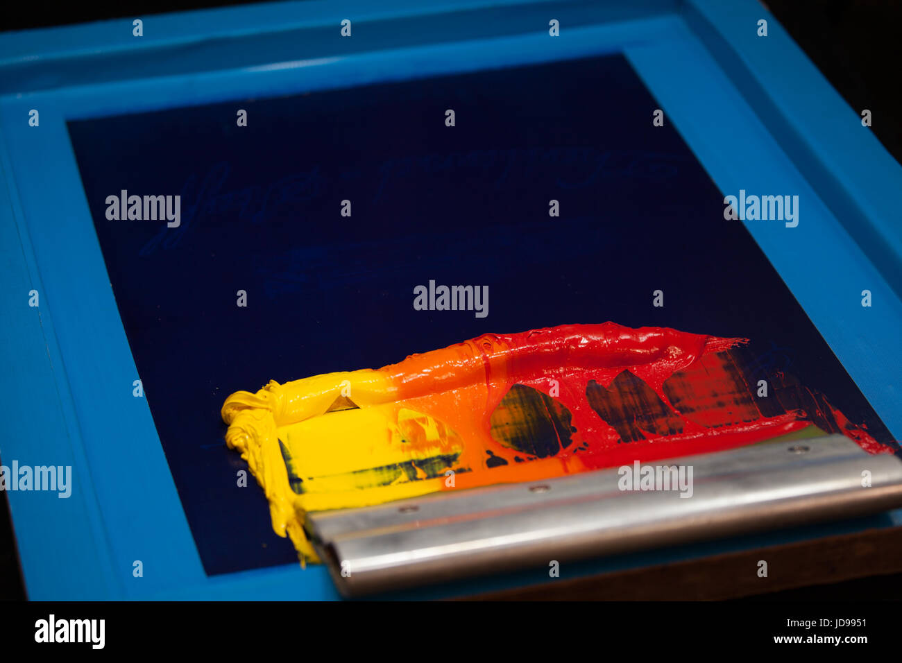 Silk screen printing hi-res stock photography and images - Alamy