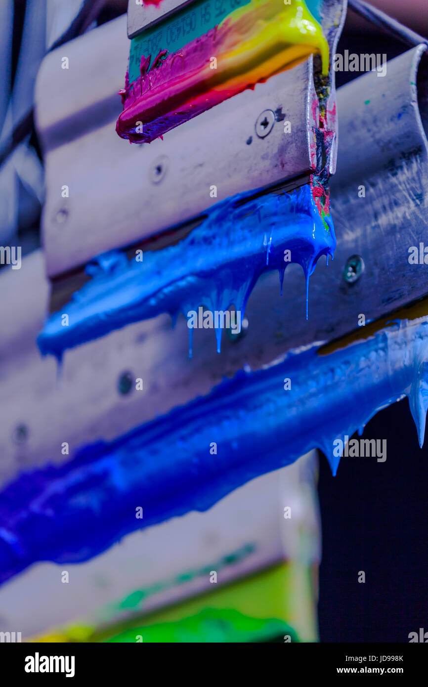 soft hand screen printing on tee shirt with blend colors by value of ...