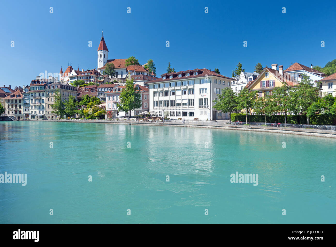 Thun on river Aare, Switzerland Stock Photo - Alamy