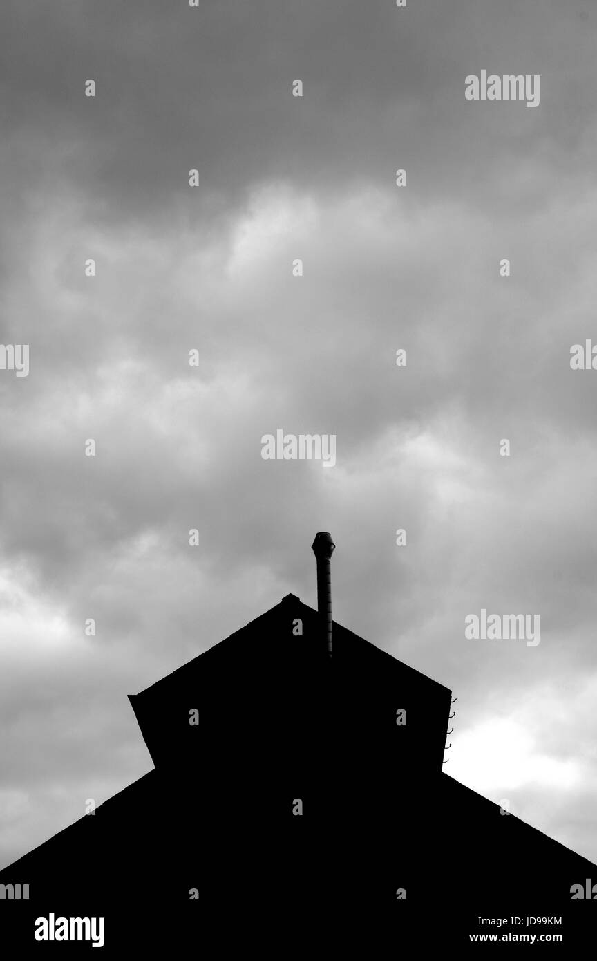 Black silhouettes of chimneys hi-res stock photography and images - Alamy