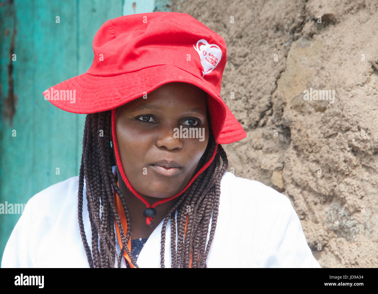 Portrait USAID woman Semonkong Maseru District Lesotho Southern Africa ...