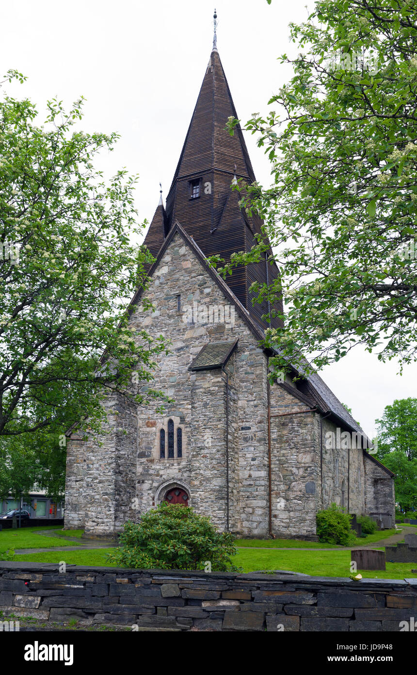 Voss church, Norway. built in 1277 Stock Photo - Alamy