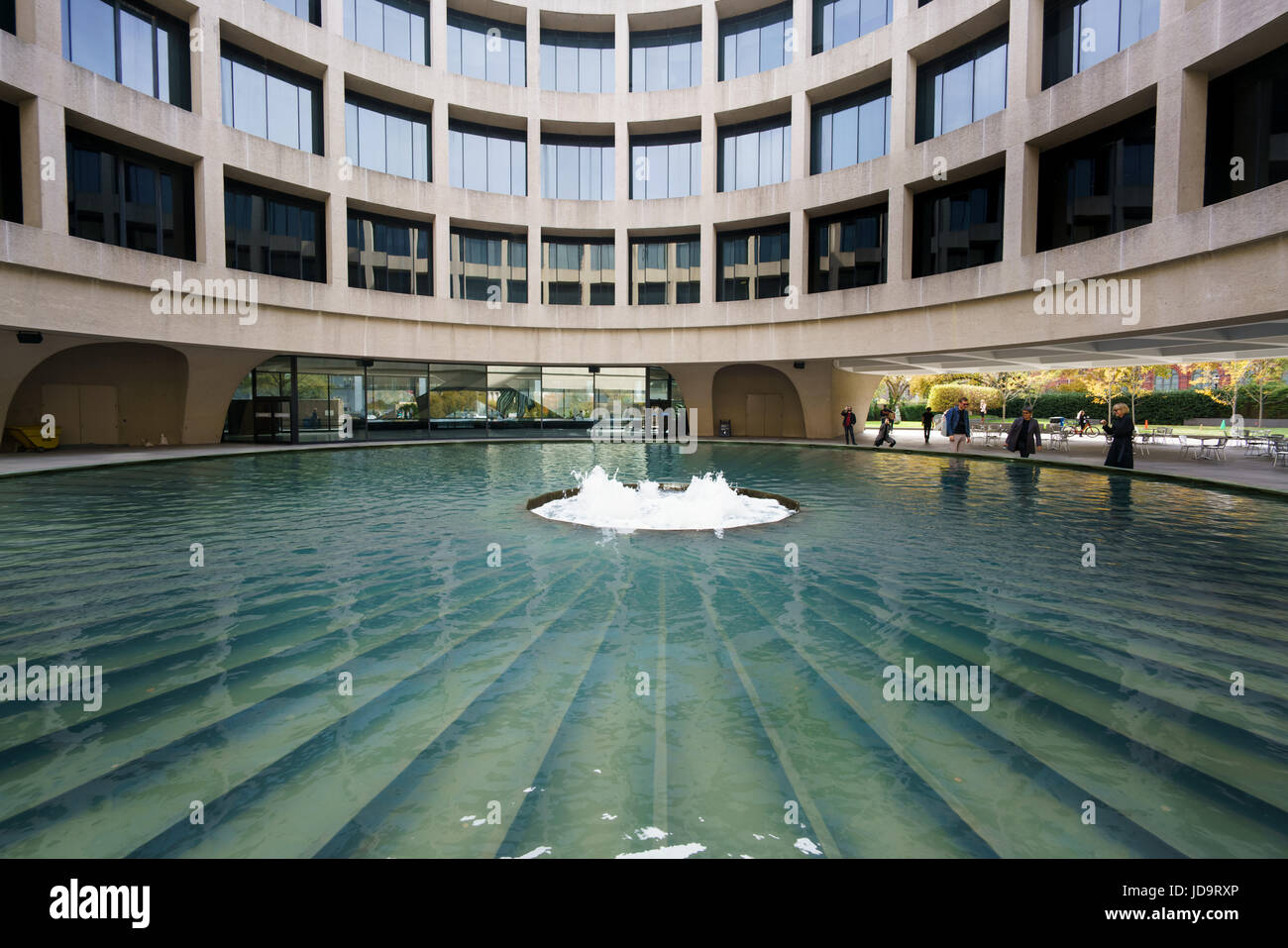 Large scale water feature of government building, Washington DC, USA ...