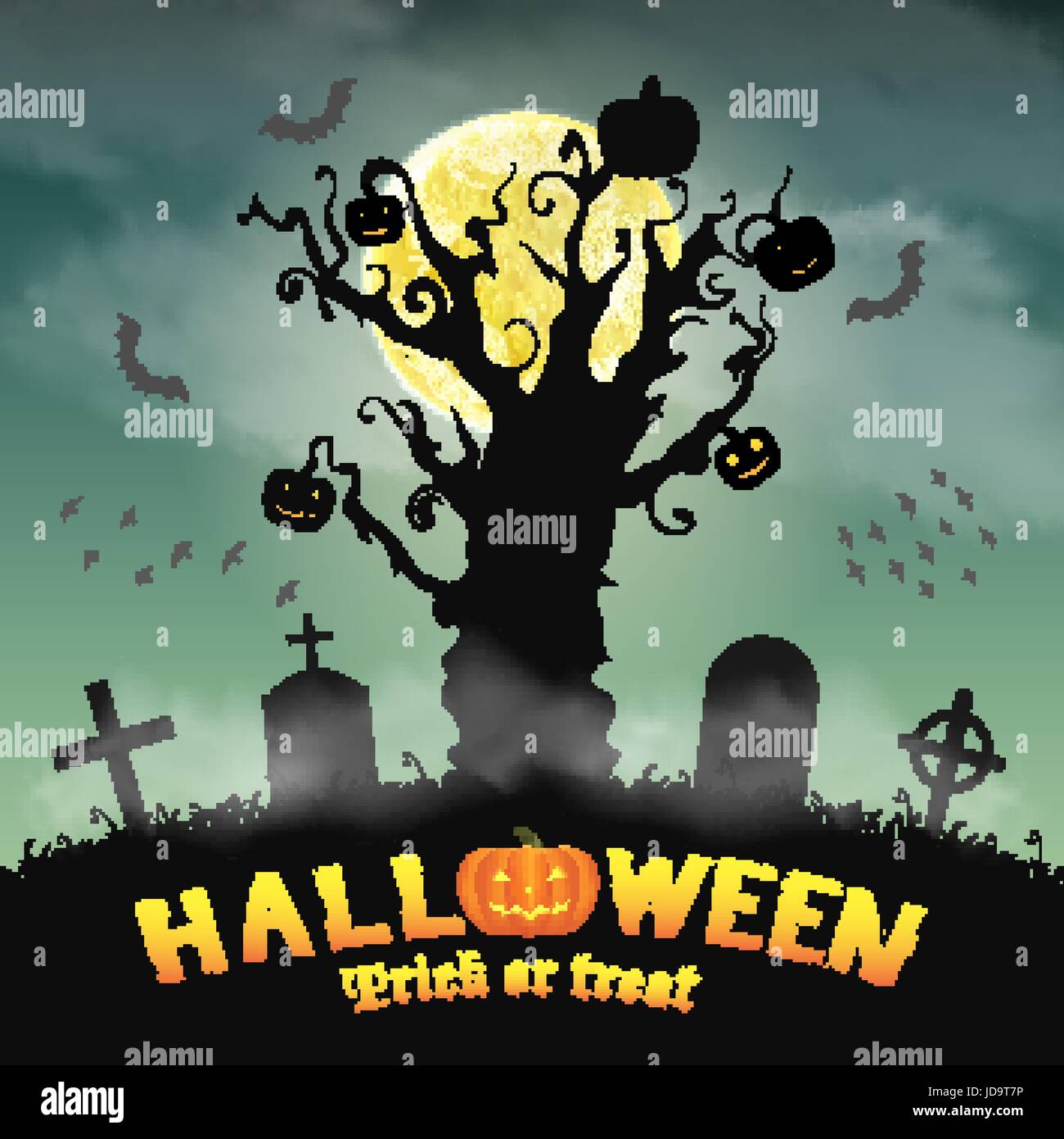 Dead tree moon Stock Vector Images - Alamy