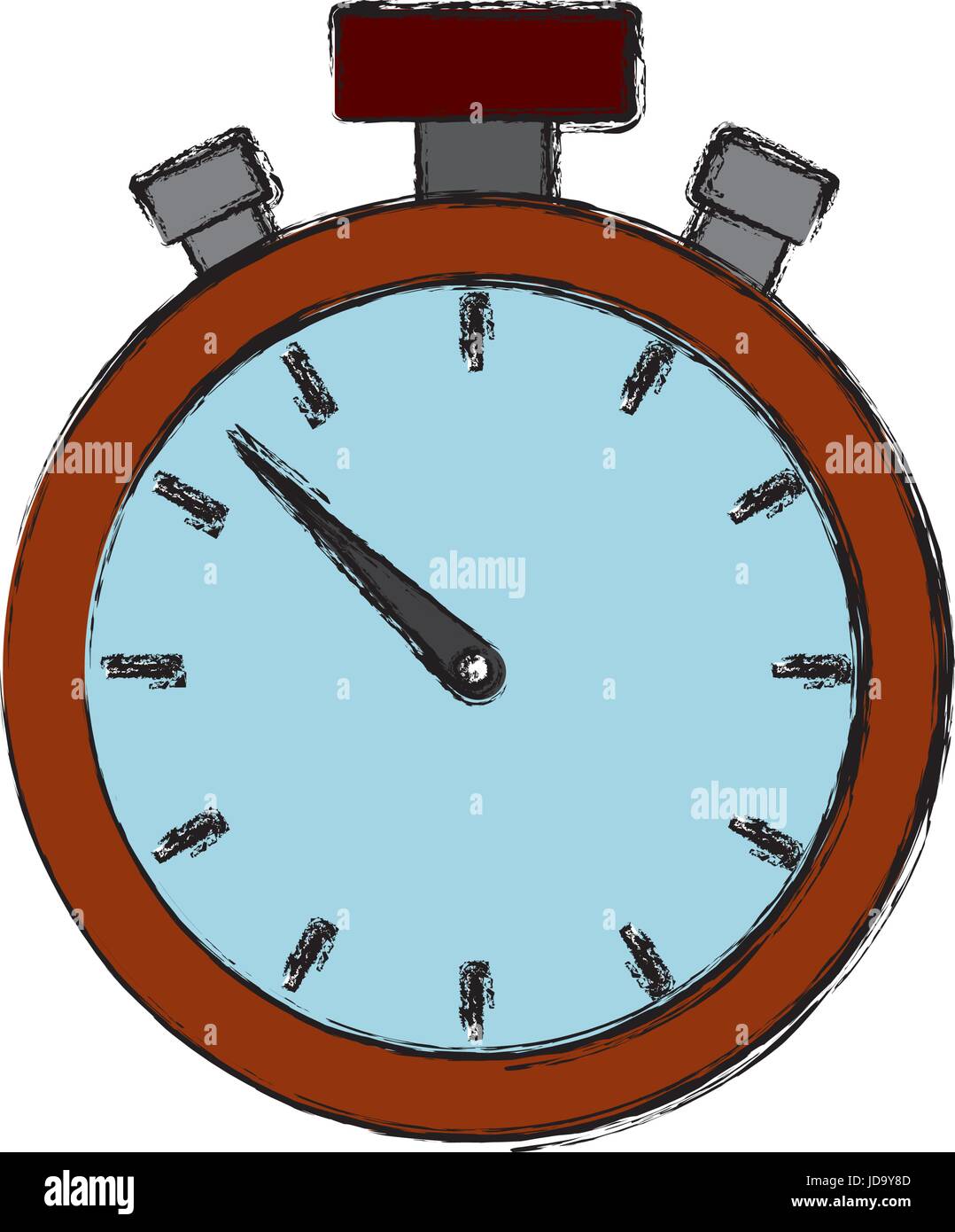 chronometer icon over white background colorful design vector ...