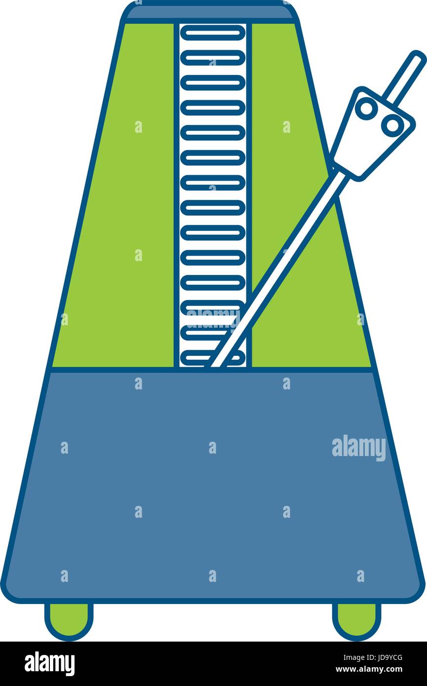 metronome icon over white background vector illustration Stock Vector ...