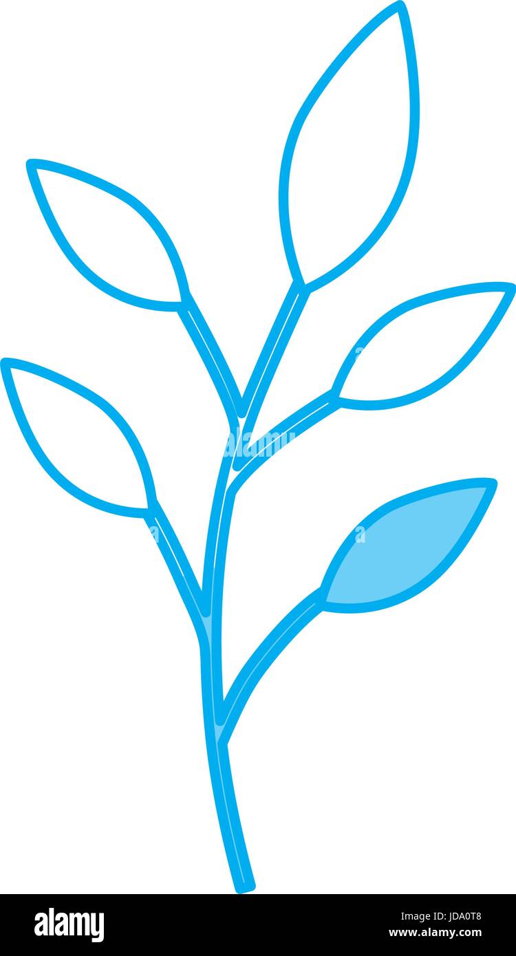 stem with leaves icon Stock Vector Image & Art - Alamy