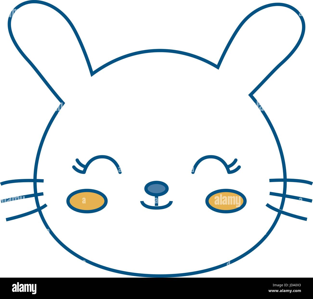 kawaii rabbit icon Stock Vector Image & Art - Alamy