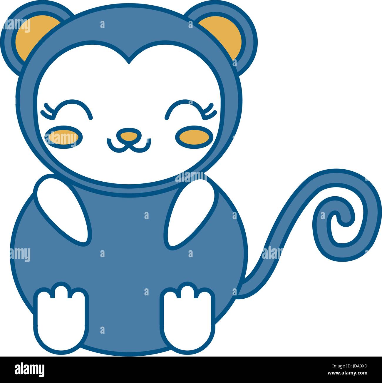 kawaii monkey icon Stock Vector Image & Art - Alamy