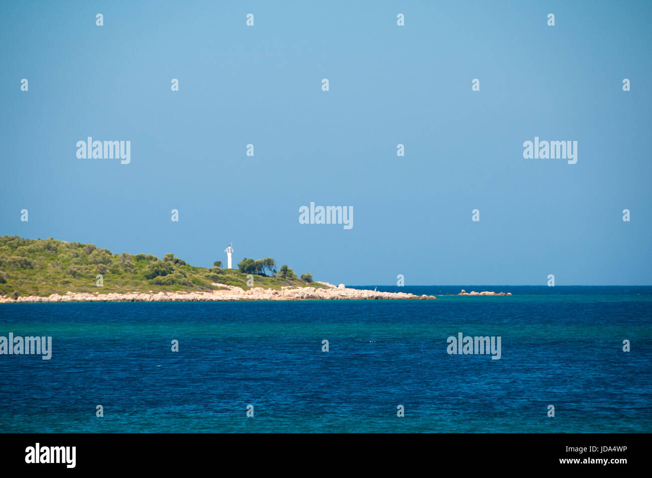 Landscape of the Mediterranean Sea. Mountains and the sea of Turkey ...